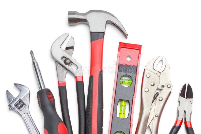 Group of Tools stock photo. Image of pliers, wire, white - 161369006