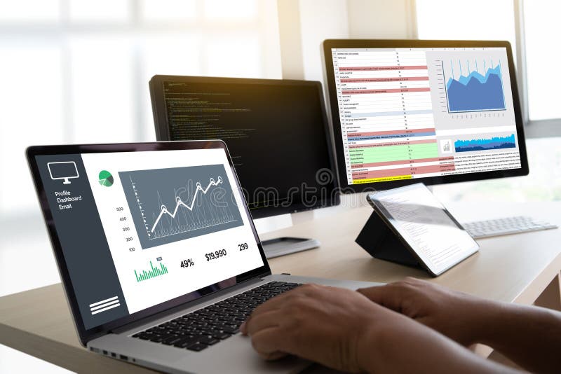 Work Hard Data Analytics Statistics Information Business Technology ...