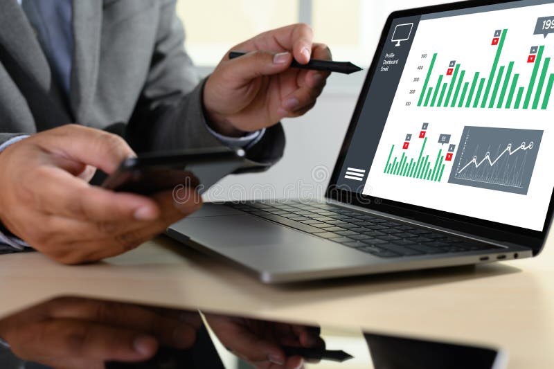 Work Hard Data Analytics Statistics Information Business Technology ...