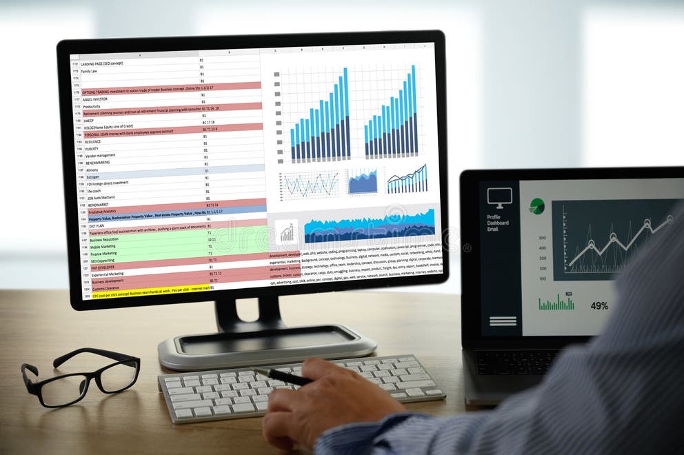 Work Hard Data Analytics Statistics Information Business Technology ...