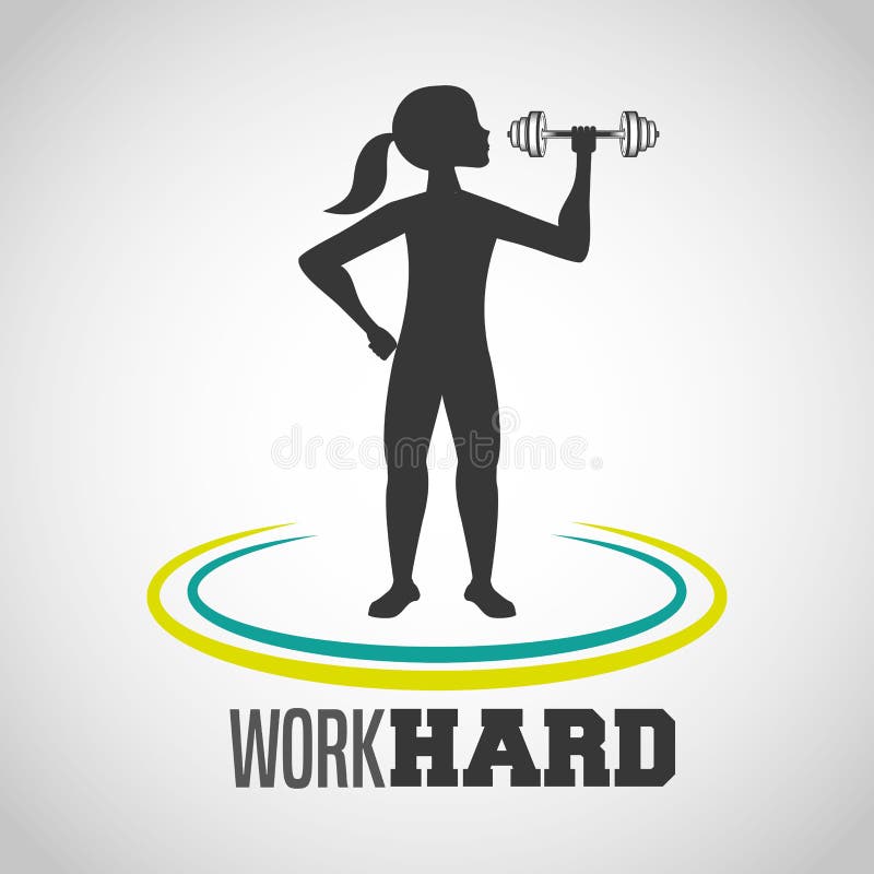 Work hard design stock vector. Illustration of poster - 64055640