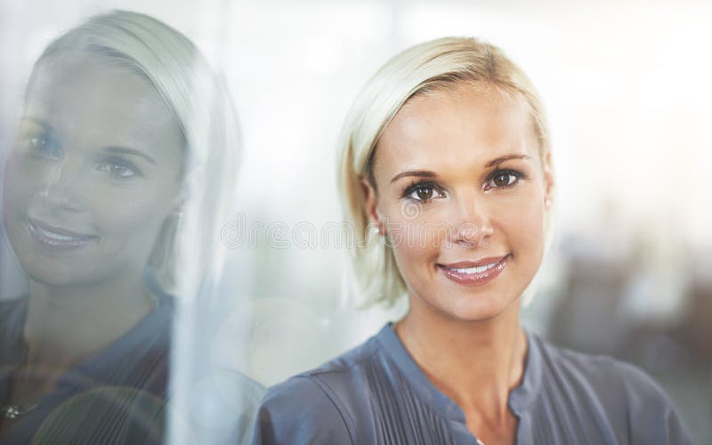 Work Hard, Dream Big. Cropped Portrait of a Businesswoman in an Office ... Work Hard, Dream Big. Cropped Portrait of a Businesswoman in an Office ...