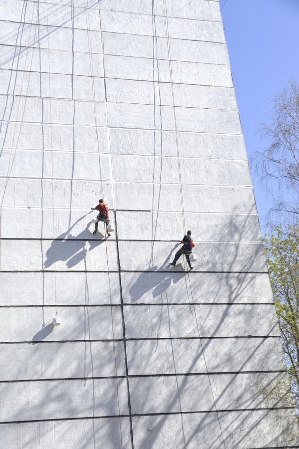 Work at height. stock photo. Image of security, seams - 60531684