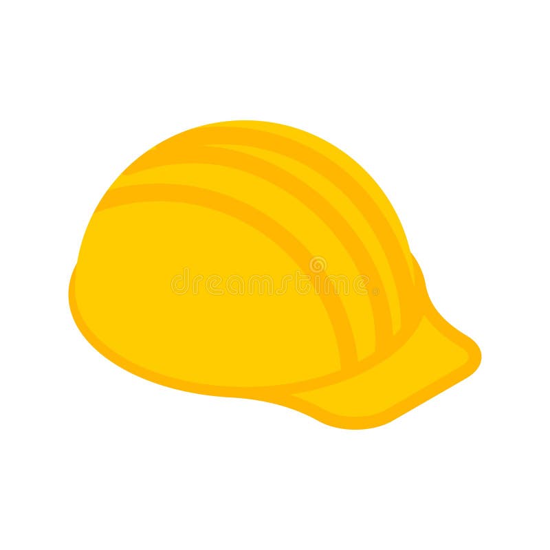Work Helmet Isolated. Plumber S Helmet Vector Illustration Stock ...