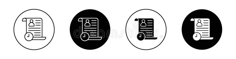Work history icon stock vector. Illustration of design - 307759191