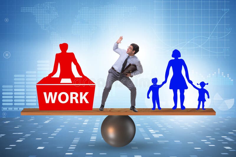 Work Home Balance with Business People Stock Photo - Image of overtime ...