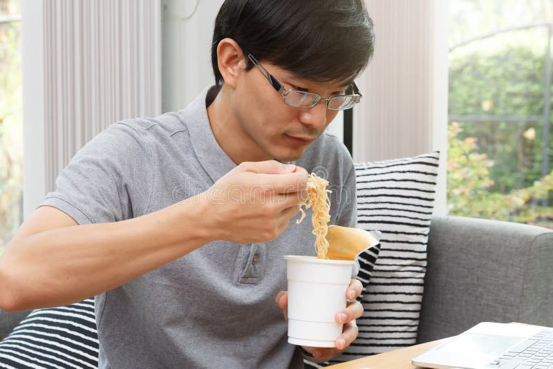 Work from Home,Businessman Working Remotely from Home. Using Computer ...