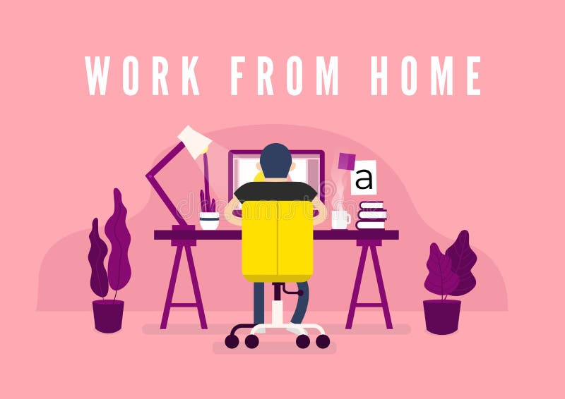 Work from Home Concept. Online Working with Colleagues. Designers ...