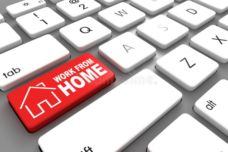 Work from home stock illustration. Illustration of internet - 180473660