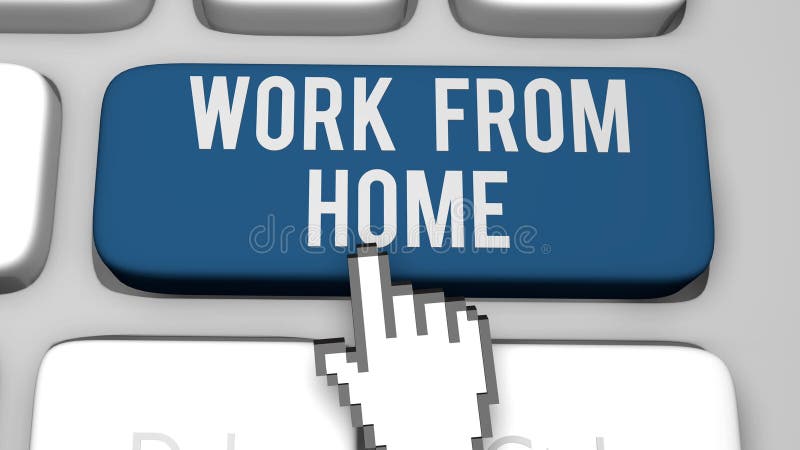 Work from Home Keyboard Key Stock Video - Video of difficulty, search ...