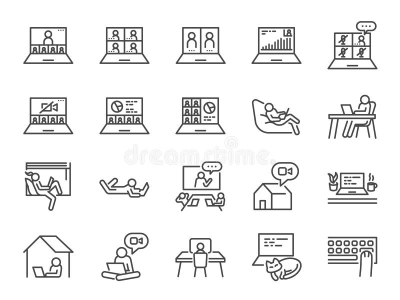 Meeting Line Icon Set. Included Icons As Meeting Room, Team, Teamwork ... Meeting Line Icon Set. Included Icons As Meeting Room, Team, Teamwork ...
