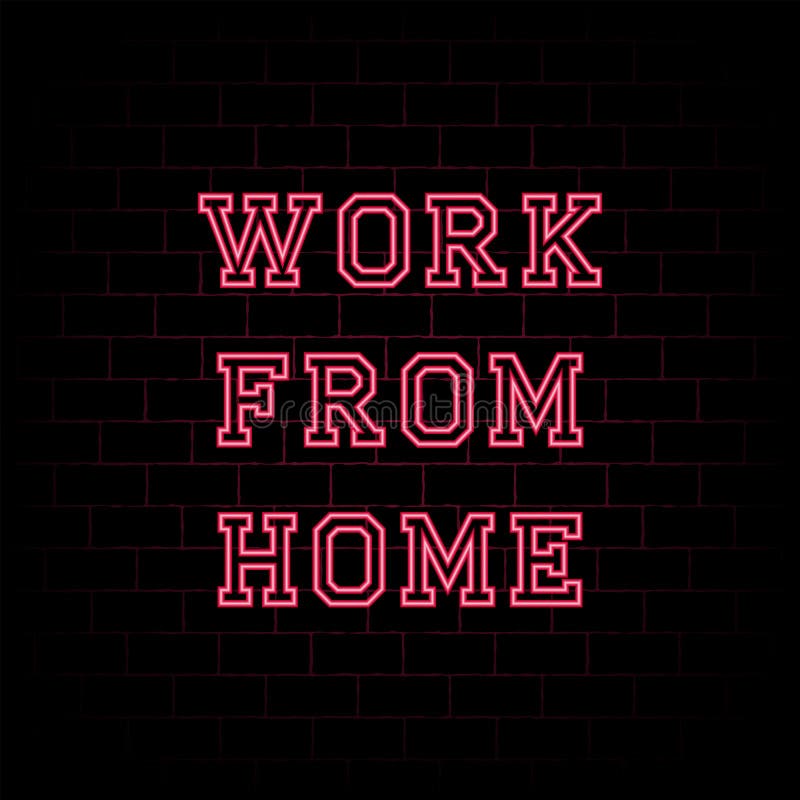 Work from Home Hand Lettering on Computer Screen with Creative ...