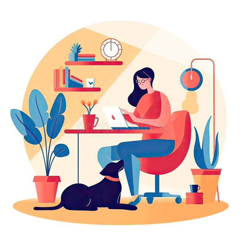 Virtual Home Workstation Stock Illustrations – 56 Virtual Home ...