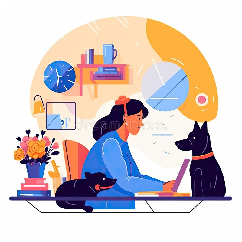 Virtual Home Workstation Stock Illustrations – 56 Virtual Home ...