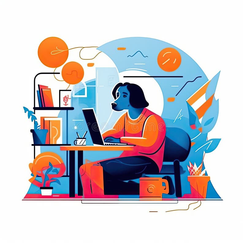 Virtual Home Workstation Stock Illustrations – 56 Virtual Home ...