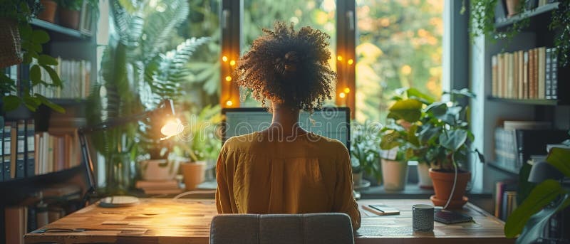 Work-from-Home Professional Balancing Productivity and Comfort the Home ...