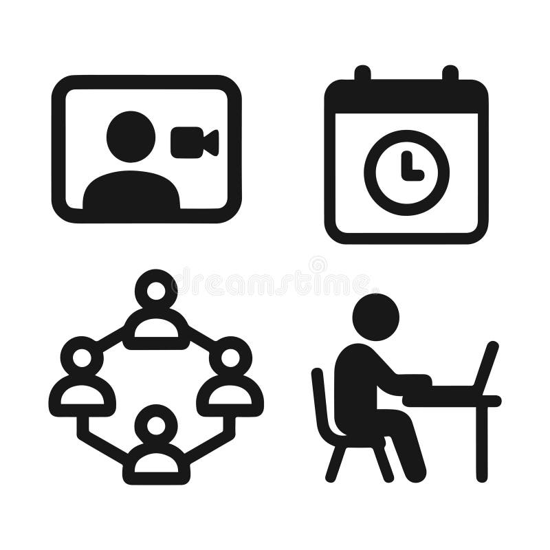 Work from Home. Professional Working on Computer at Home Stock ...