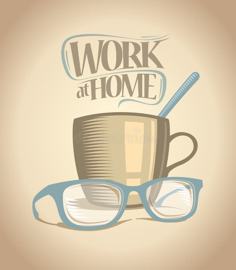 Work at home symbol design stock vector. Illustration of sign - 202052528