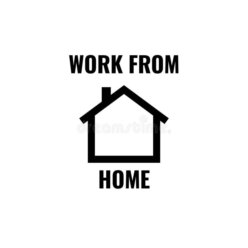 Work from Home Vector Graphic Design Illustration Stock Vector ...