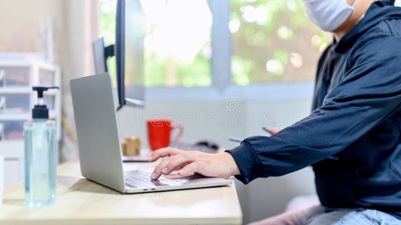 Work from Home WFH. Lock Down and Self-quarantine at Home. Social ...