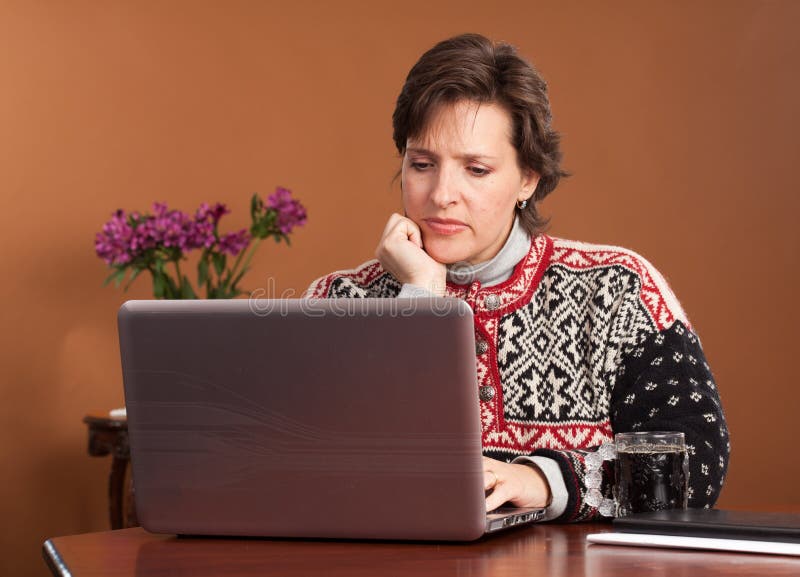 Work from Home Woman stock photo. Image of commuting - 23013628