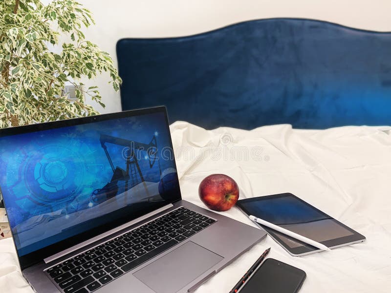 Work at Home. Working Atmosphere at Home. Work in Isolation of a ...