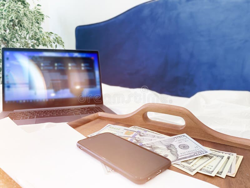 Work at Home. Working Atmosphere at Home. Work in Isolation of a ...