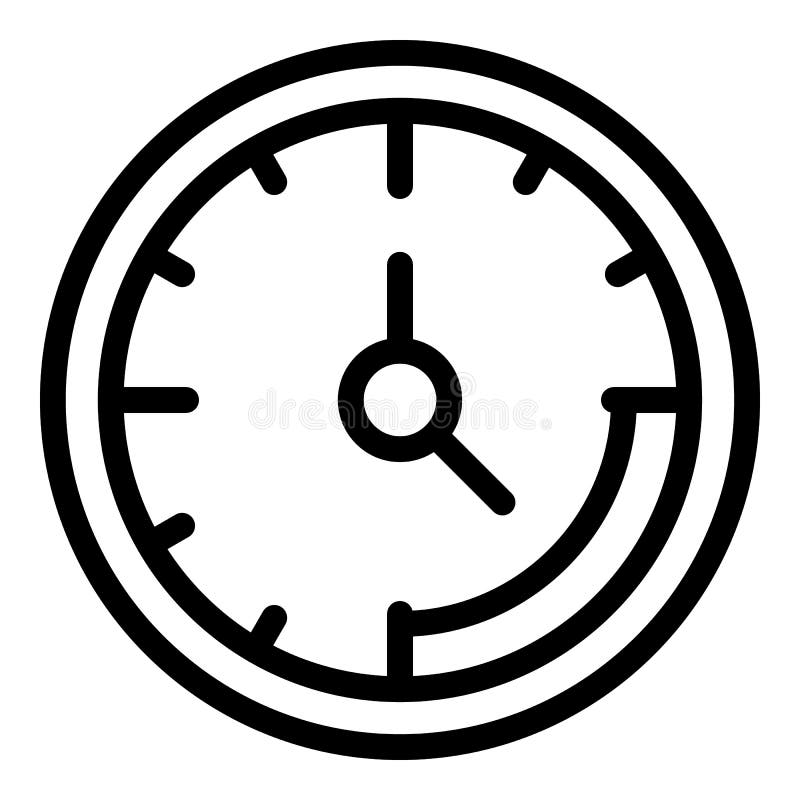Work Hour Icon Outline Vector. Downshifting Job Stock Illustration ...