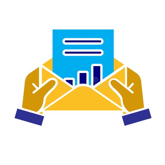 Work Icon. Shared Docs in Hand. Two Hands Holding Shared Envelope ...