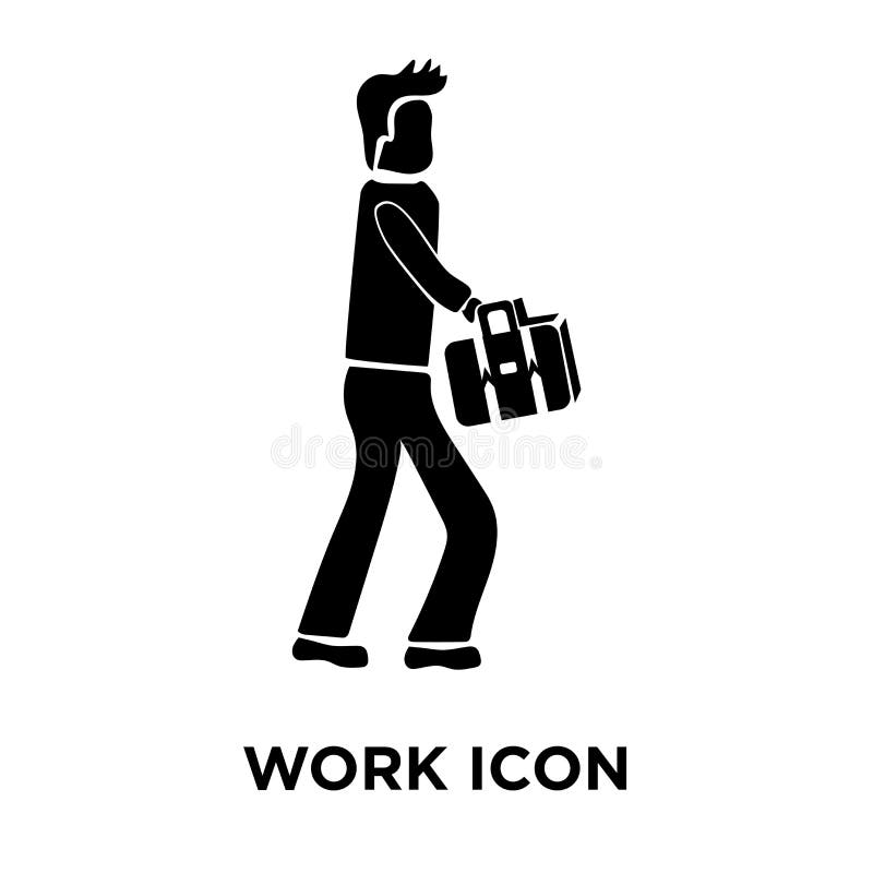 Work Icon Vector Isolated on White Background, Logo Concept of W Stock ...