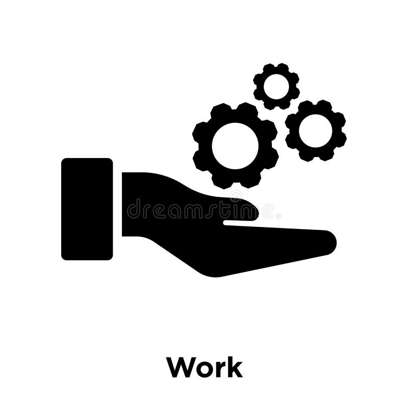 Work Icon Vector Isolated on White Background, Logo Concept of W Stock ...