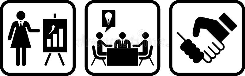 Work icons stock vector. Illustration of white, corporate - 23297639