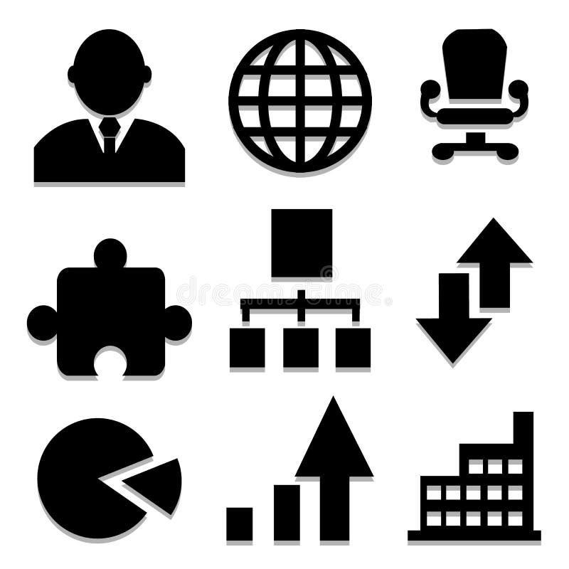 Work Icons Set Great for Any Use. Vector EPS10. Stock Vector ...