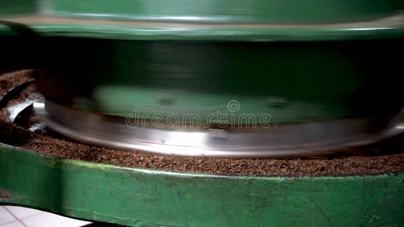 The Work of an Industrial Machine for Grinding Tea Leaves Stock Video ...