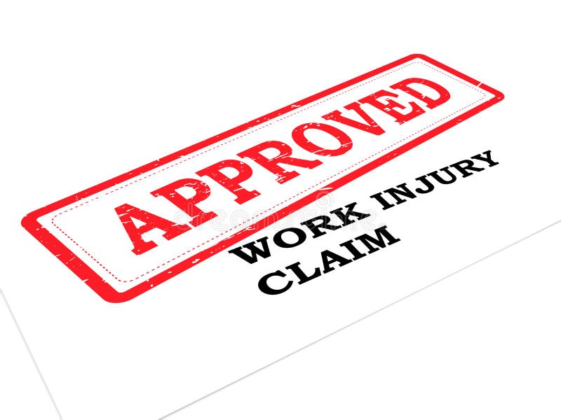 Work injury claim approved stock illustration. Illustration of rubber ...