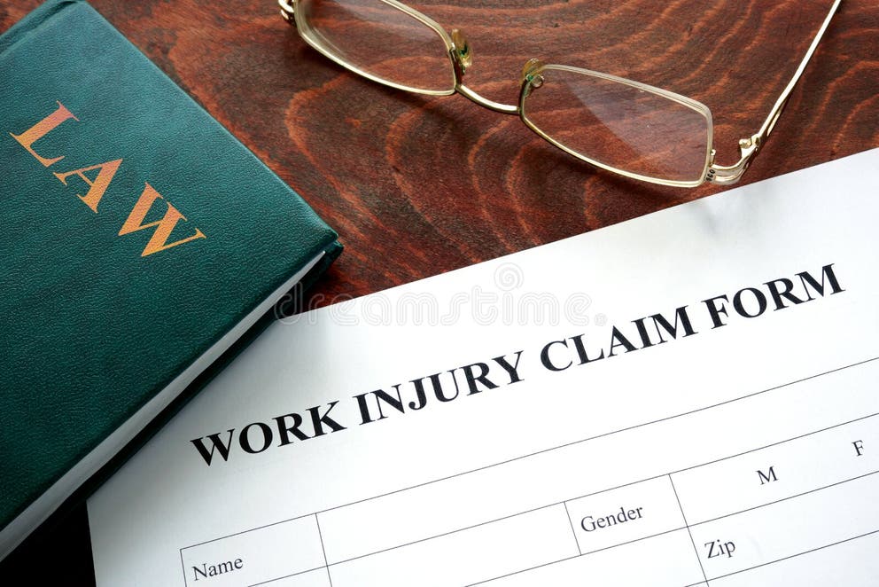 Work injury claim form. stock photo. Image of claim, worker - 59981342