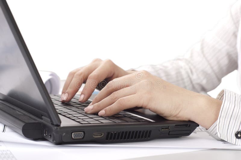 Work on the Internet stock image. Image of business, desktop - 22059039