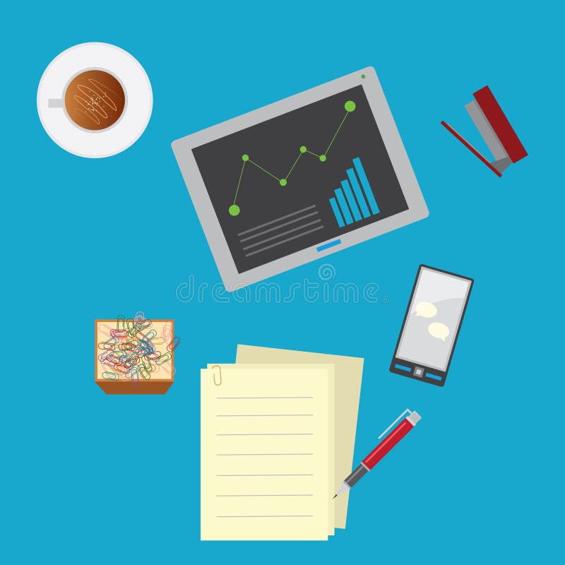 Work Items. Vector Illustration Decorative Design Stock Vector ...