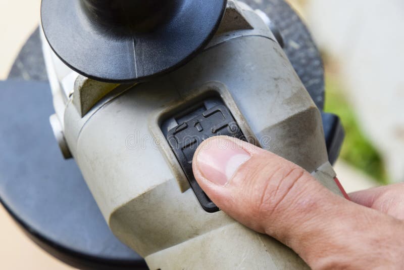 Work Keeps Hand Grinders and Finger on the Trigger Stock Photo - Image ...
