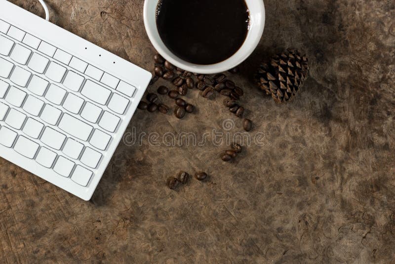 Work with the keyboard stock image. Image of computer - 133386833