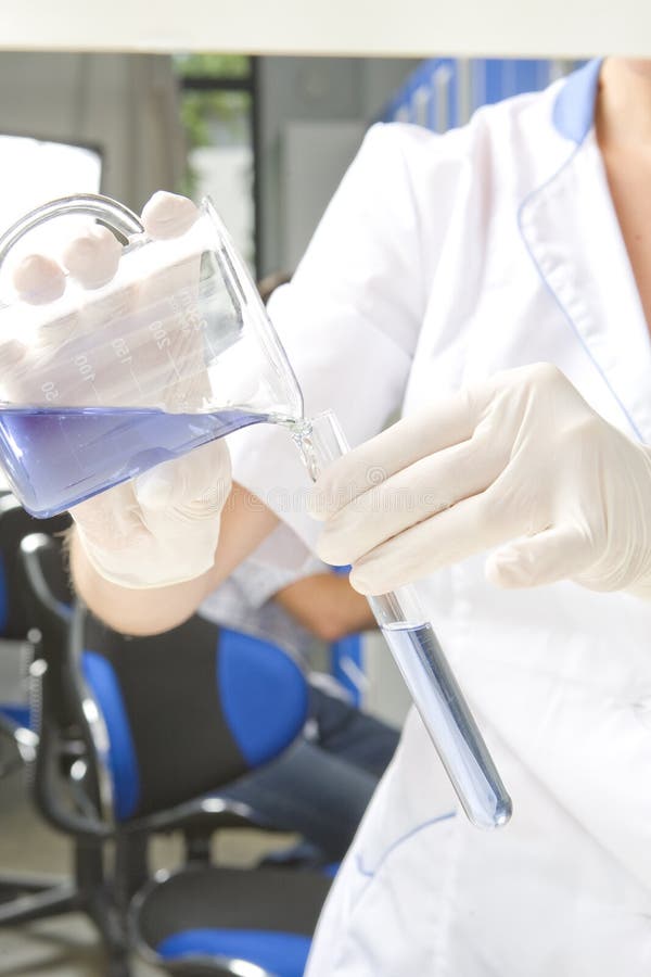 Work in Lab with equipment editorial stock image. Image of liquid ...