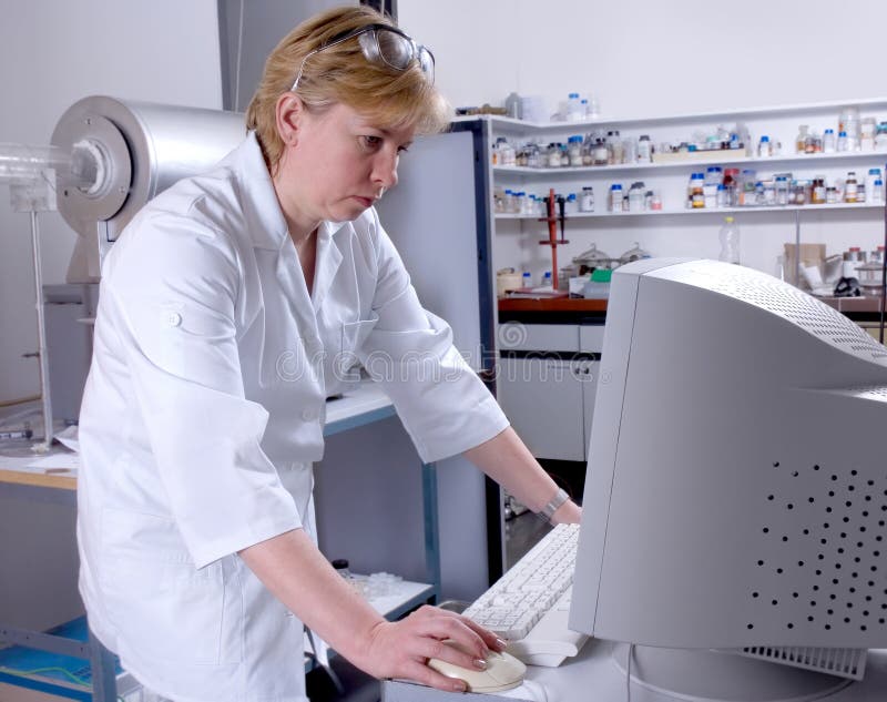 Blood Test Laboratory Worker Stock Photo - Image of works, blood: 14015986