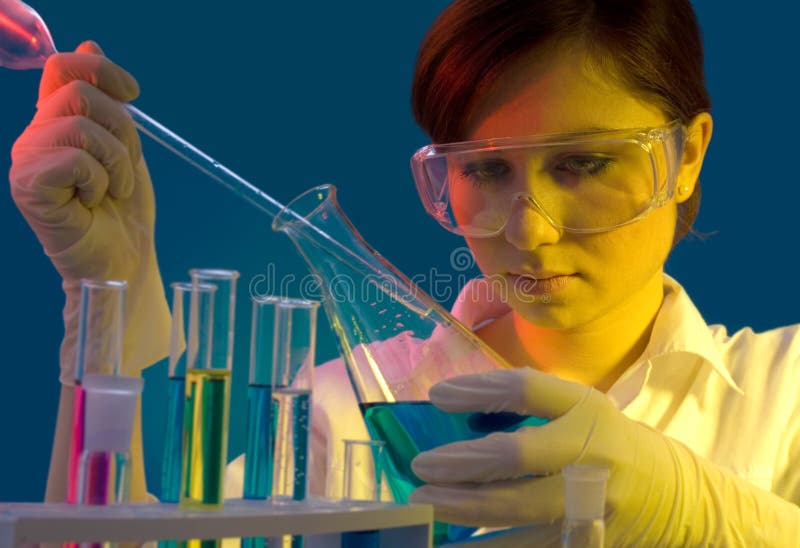 Work in the laboratory stock image. Image of experiment - 5205401