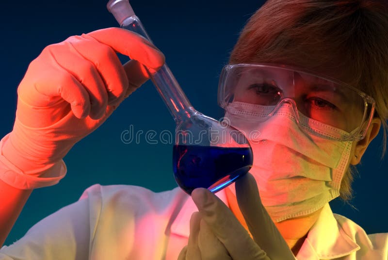 Work in the laboratory stock image. Image of professional - 5343623