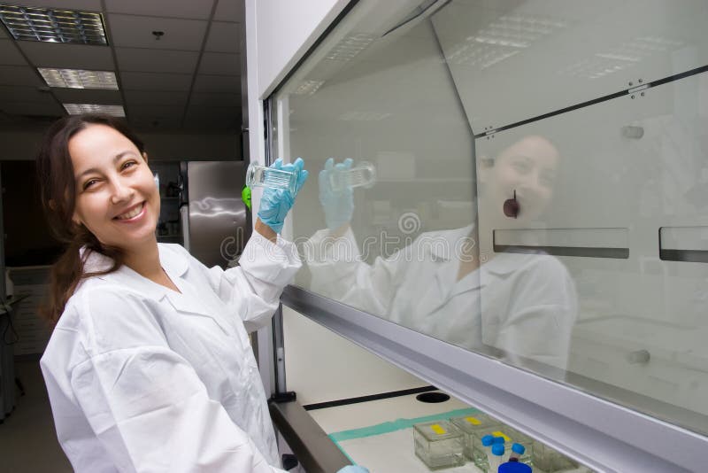 Work in laboratory stock image. Image of extreme, hose - 7466097