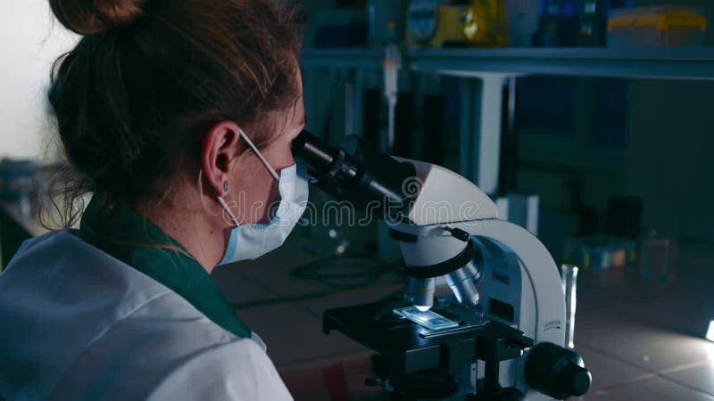 Work in the Laboratory with the Lights Off. Examination of Samples of ...