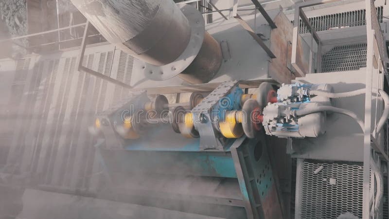 Rotating Equipment at the Factory. Manufacturing Processes. Factory ...