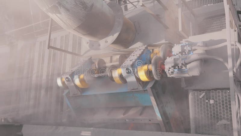 Rotating Equipment at the Factory. Manufacturing Processes. Factory ...