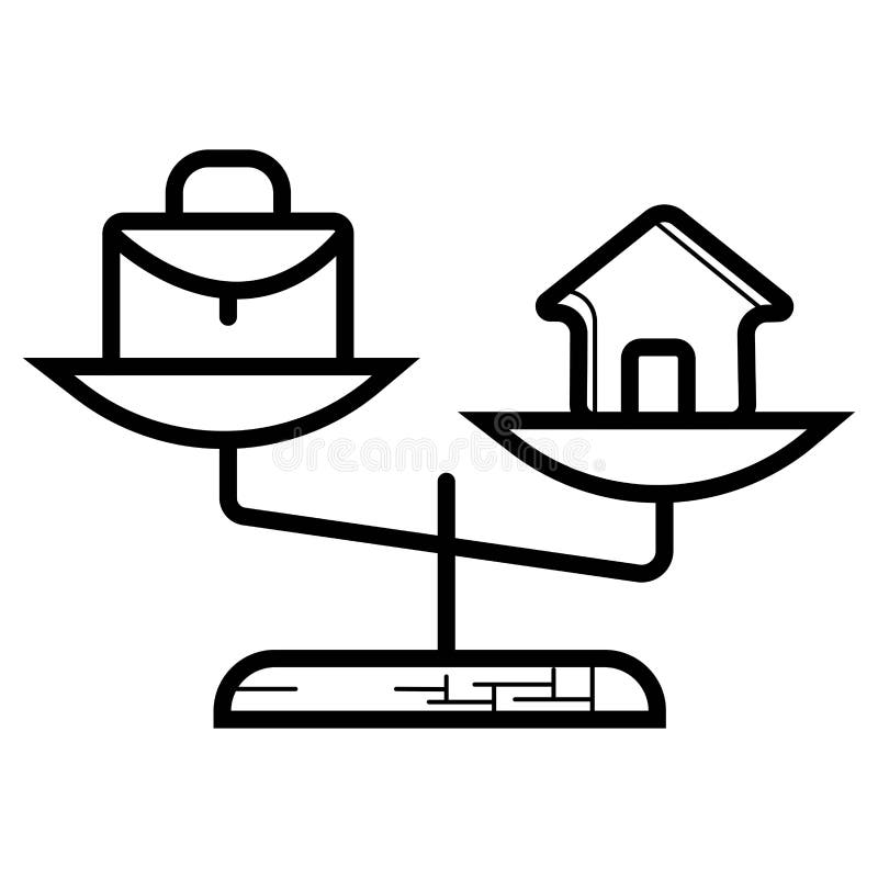 Work Life Balance Vector Stock Illustrations – 4,274 Work Life Balance ...