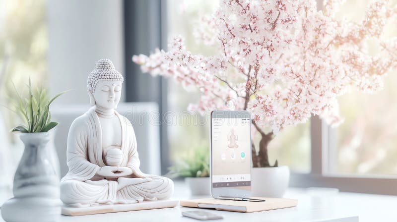 Work-life Balance Concept, a Dual-screen Setup with Work on One Side ...